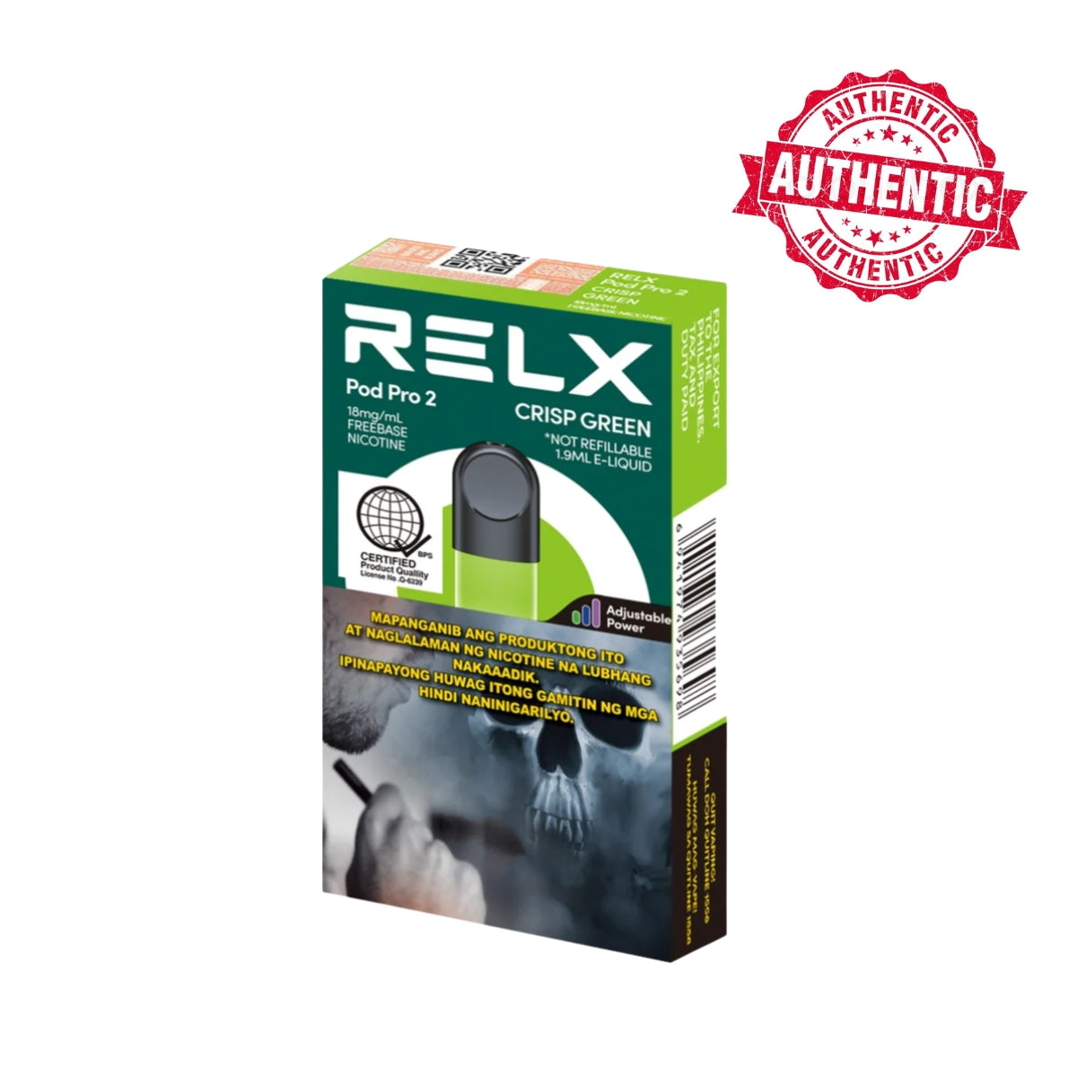Buy RELX Infinity Pro Single Pod - Crisp Green | Vape Pods | HappyHour ...
