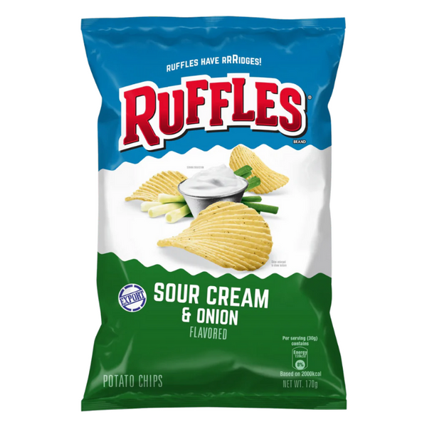Ruffles Cheddar & Sour Cream 170g| Happyhour.ph| Ridged Chips with ...