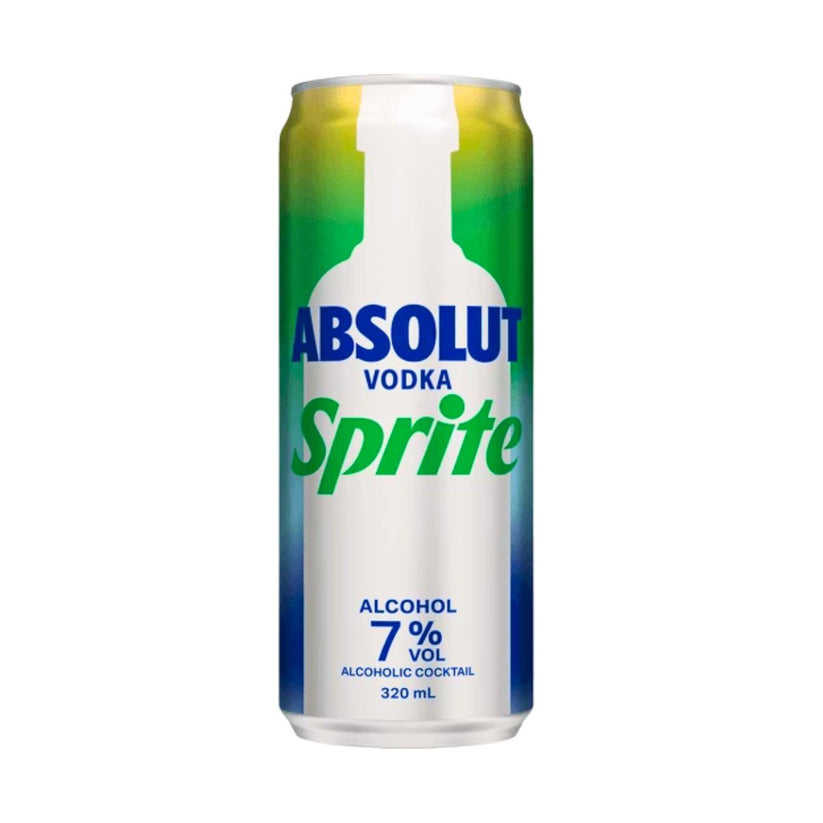 Absolut Vodka & Sprite Can 320ml – Happy Hour