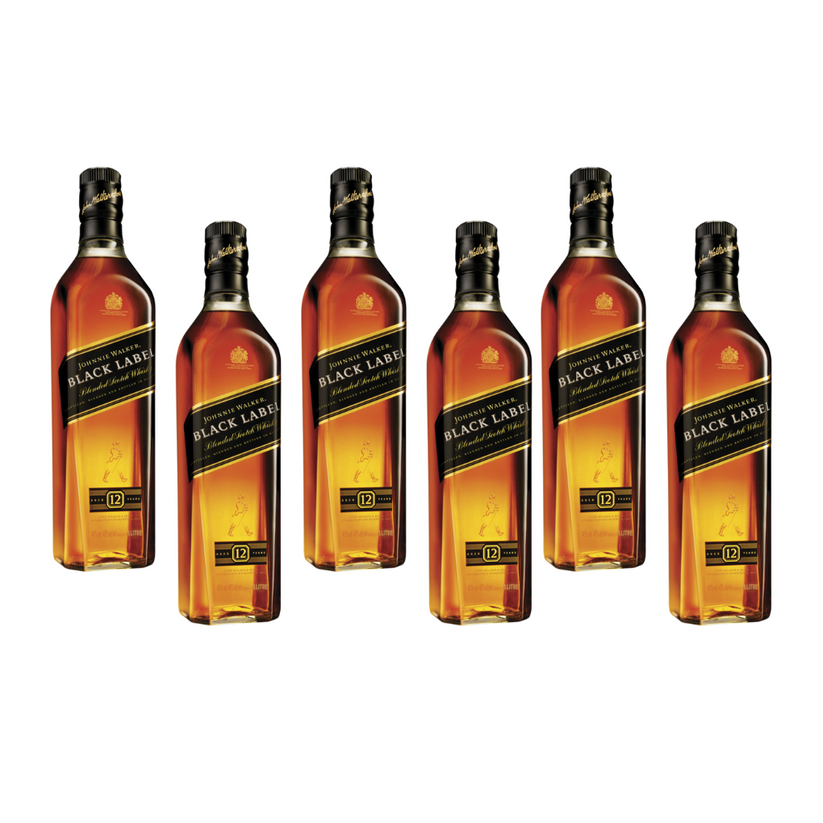 Johnnie Walker Black Label 1L Bundle of 6 – Happy Hour