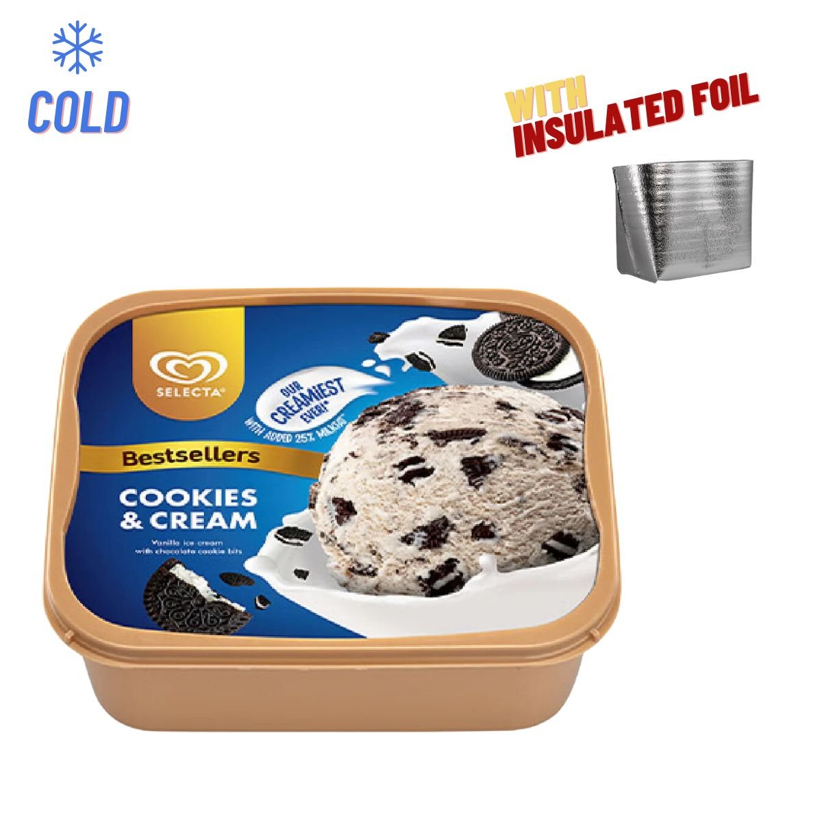Selecta Cookies & Cream Ice Cream 1.3L| Happyhour.ph| Classic Cookies ...
