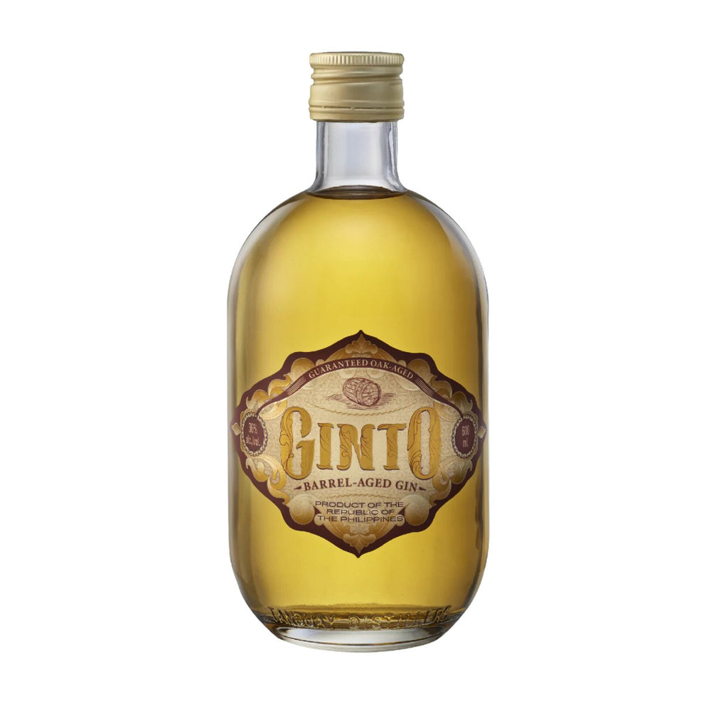 Ginto Barrel Aged Gin 600ml| Happyhour.ph| Unique Gin Aged in Barrels ...