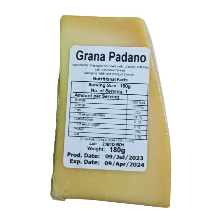 Grana Padano Cheese 180g| Happyhour.ph| Rich Grana Padano Cheese ...