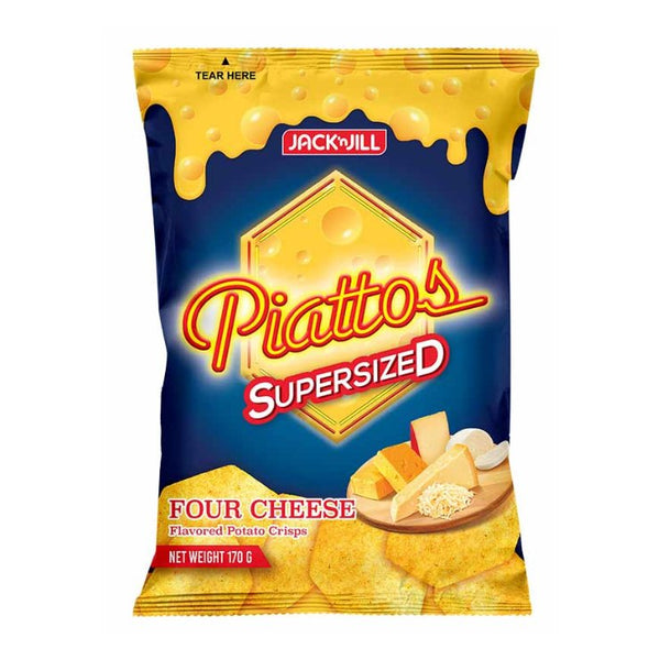 Piattos Supersized Four Cheese 170g| Happyhour.ph| Cheesy Snack Chips ...