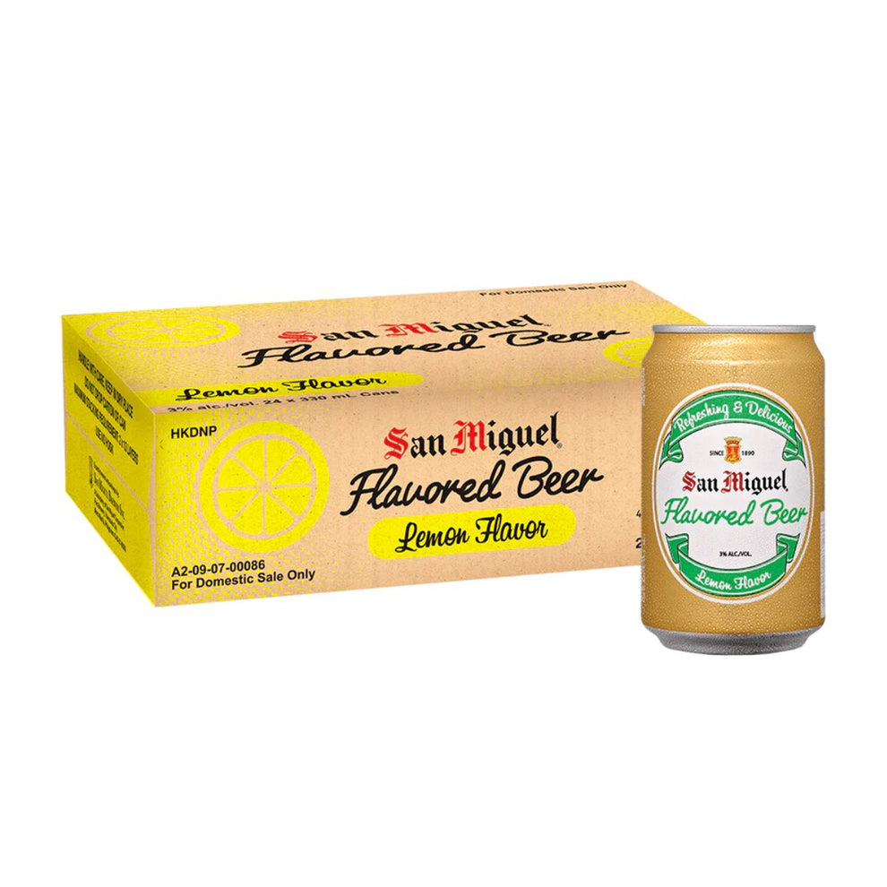 San Miguel Flavored Beer Lemon 330ml| Happyhour.ph| Zesty Refreshment ...