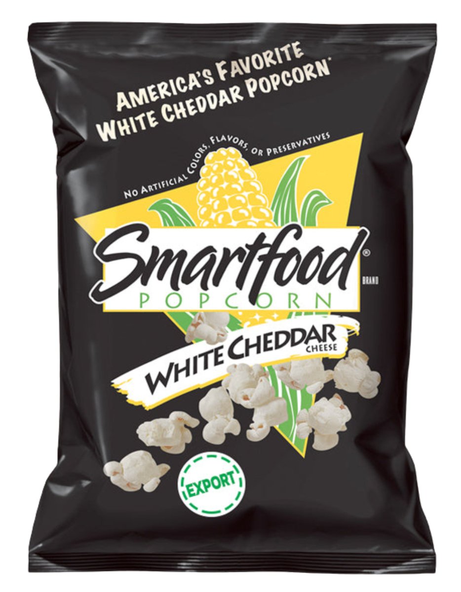 Smart Food Popcorn White Cheddar Cheese 155.9g – Happy Hour